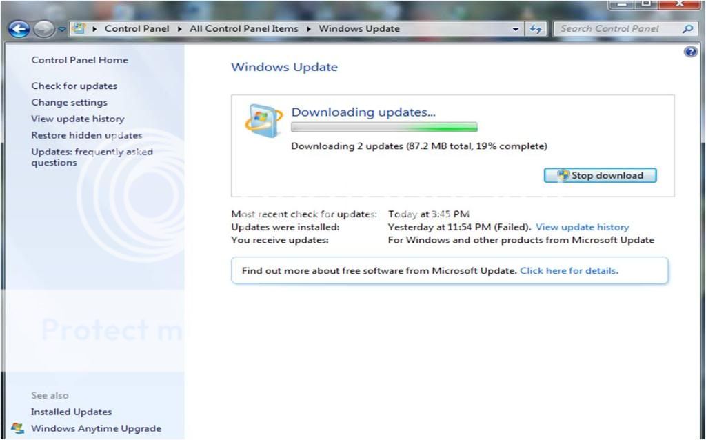Windows Update does not work for IE9 and SP1 - Windows 7